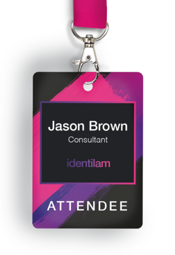 Laminated Custom Badges Matte Or Gloss Identilam